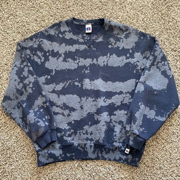 Russell Athletic | Sweaters | Bleach Dye Russell Sweatshirt | Poshmark